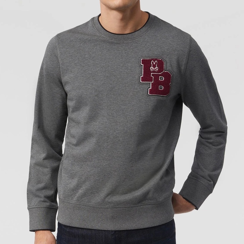 Psycho Bunny Patchin Chenille Bunny Logo Sweatshirt I… - Gem
